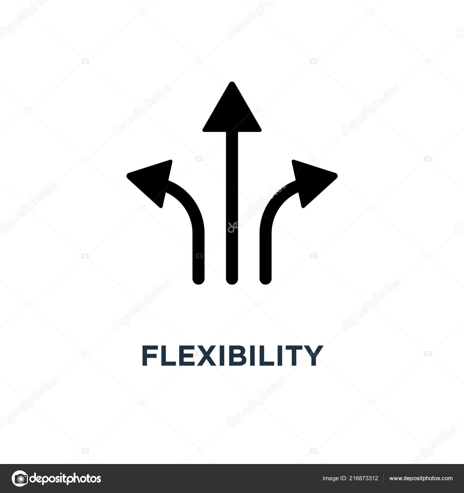 Flexibility Icon Flexibility Concept Symbol Design Vector Illustration ...