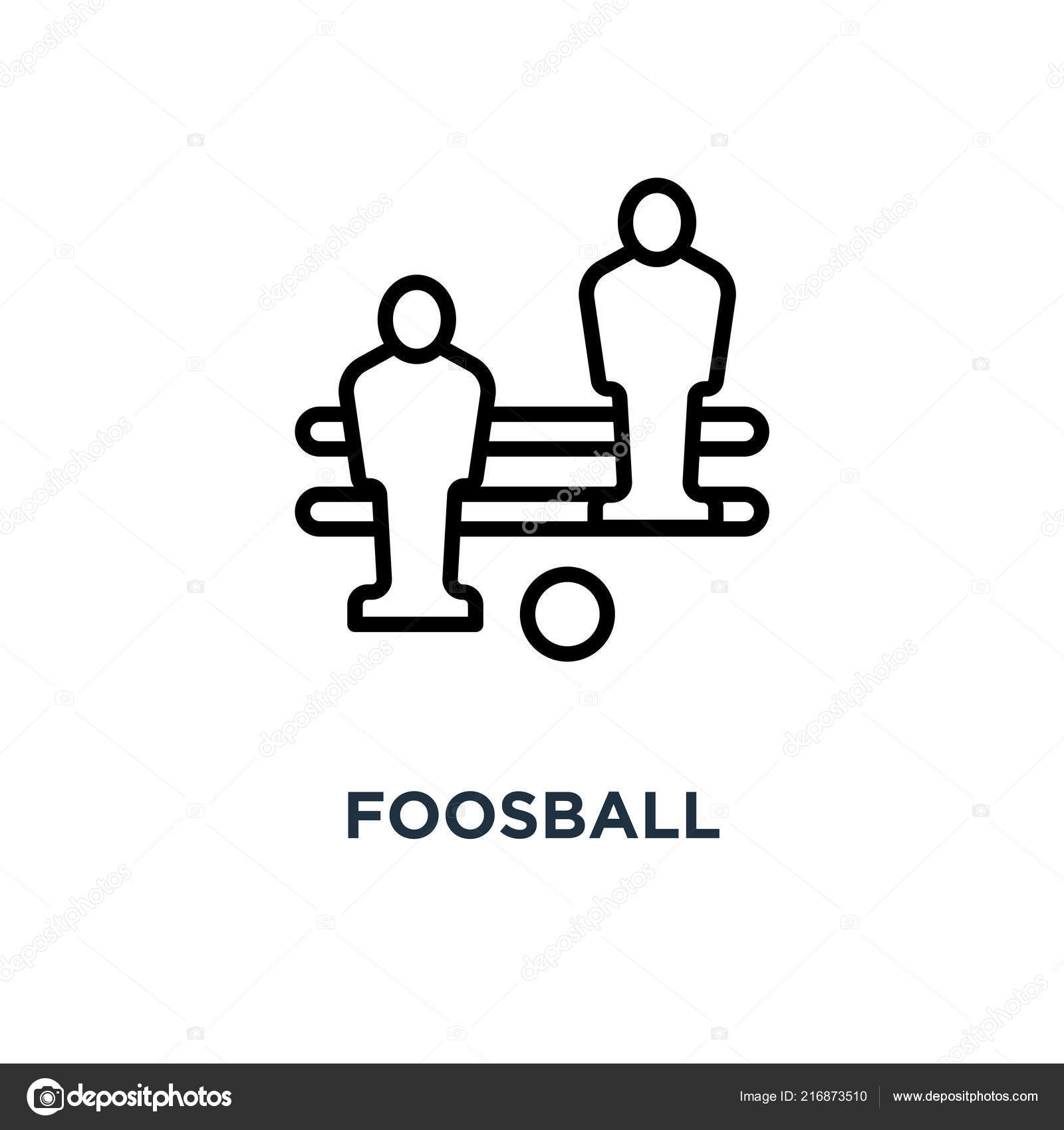 Icono Del Futbolín Futbolín Concepto Símbolo Diseño Vector Ilustración ...