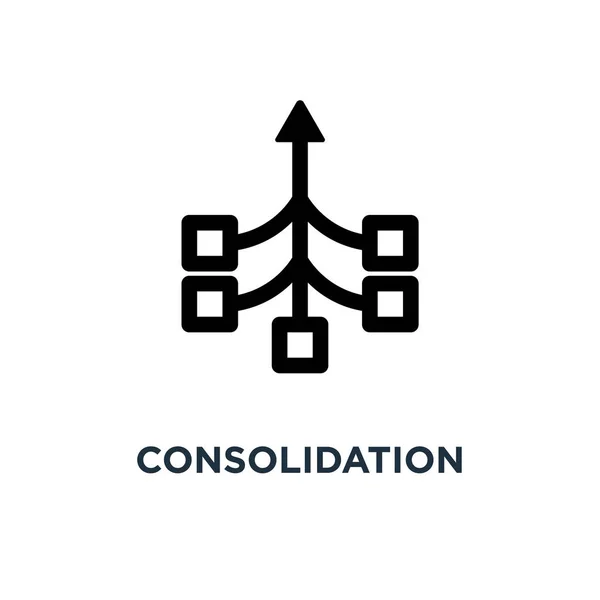 Consolidation Icon Consolidation Concept Symbol Design Vector ...