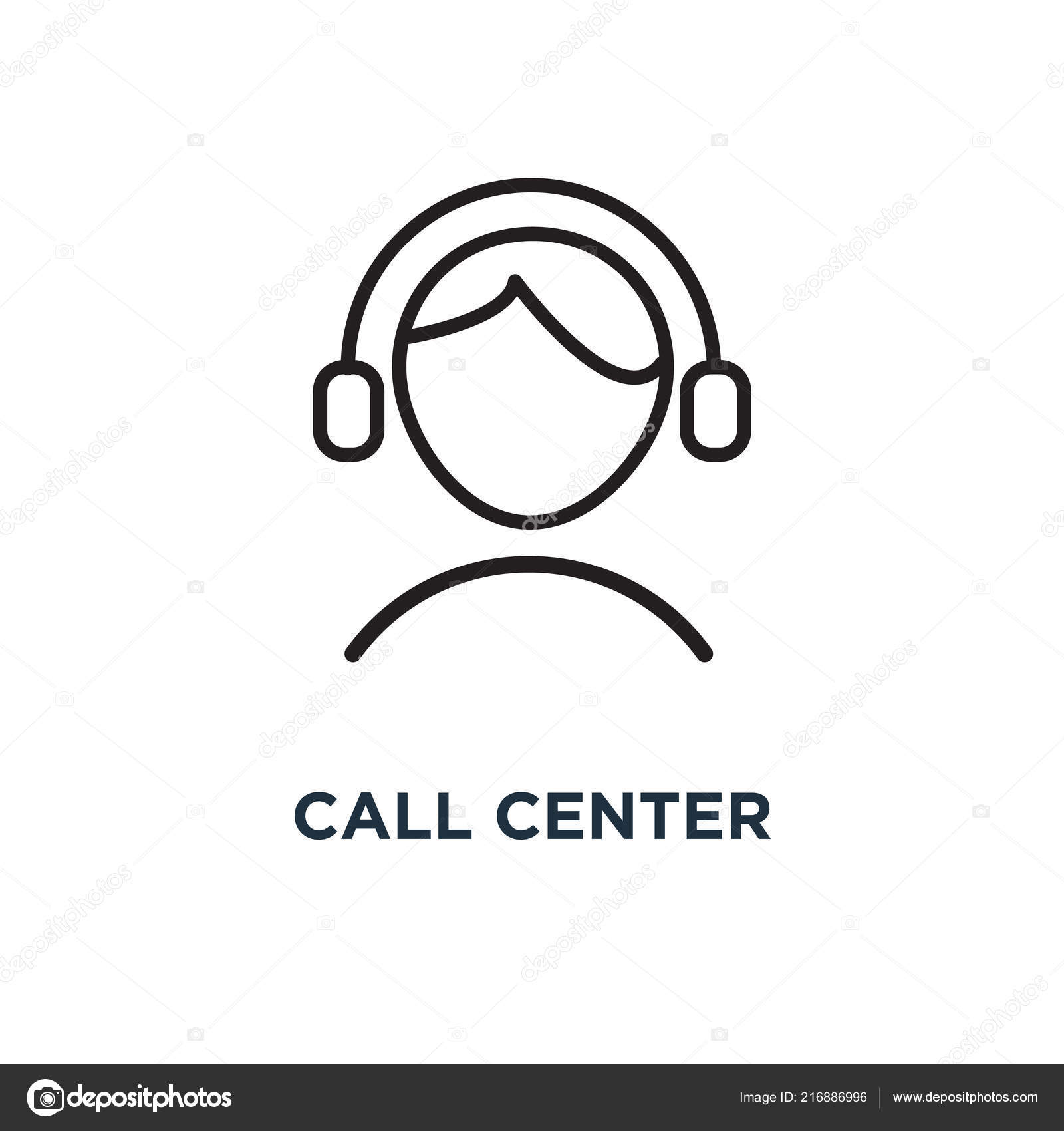 Callcenter Symbol 62.000+ Headset Stockillustraties, Royalty Free