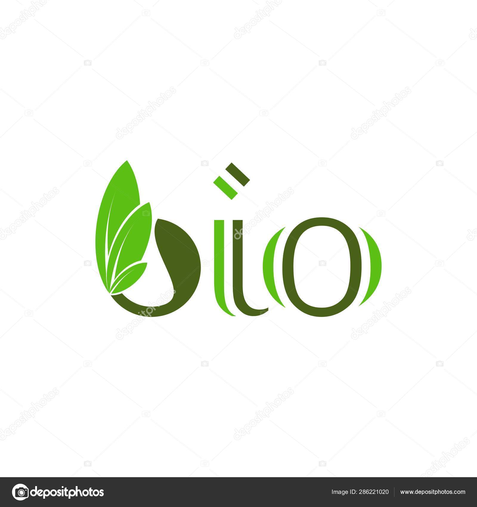 Letter bio with Leaf logo design vector Stock Vector Image by ...