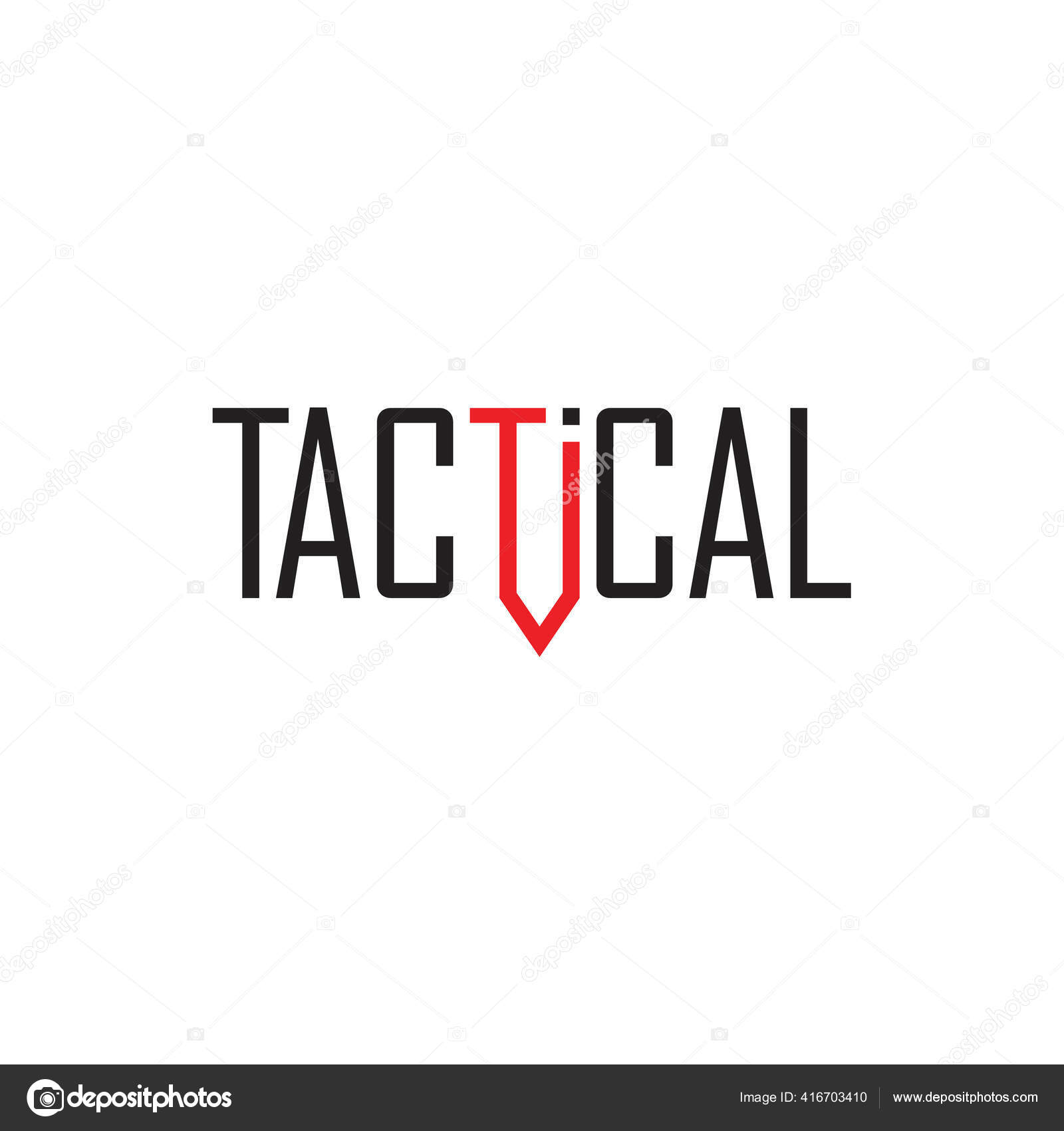 Táctico Escudo Logo Diseño Vector Vector de stock #416703410 de ©Drijimedia