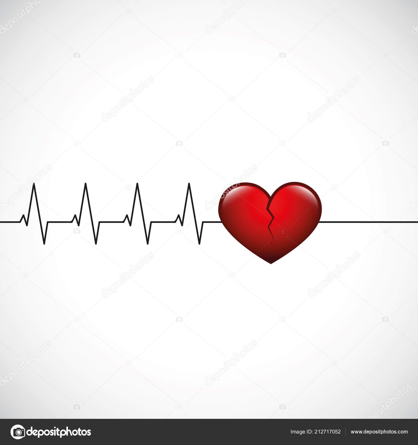 Knust Hjerte Form Vektor