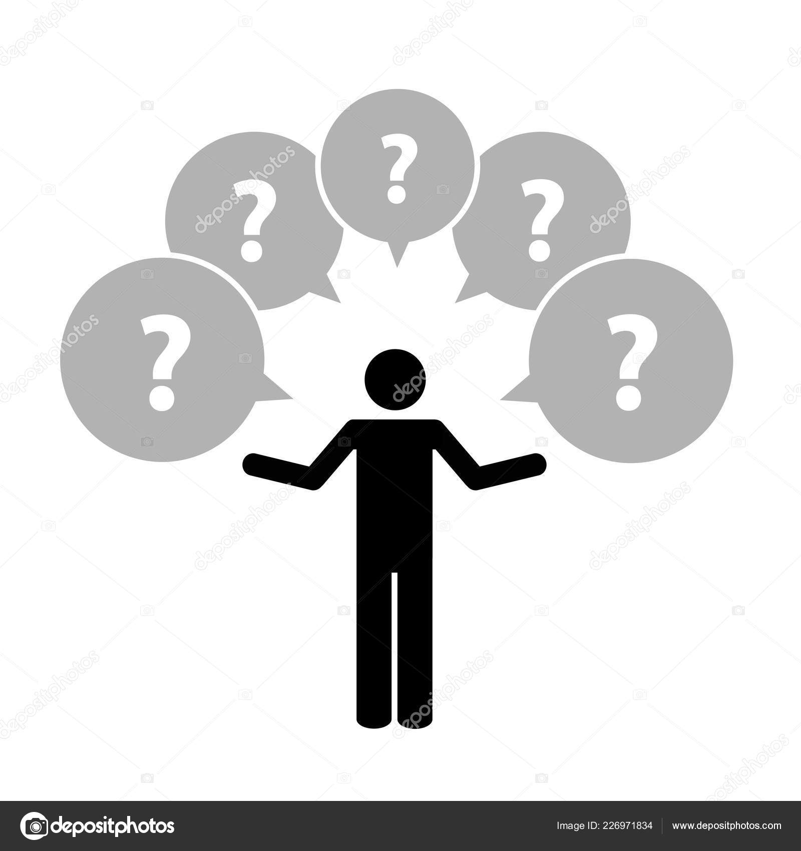 Pictogram Question Mark Sign Icon Speech Bubble Symbol Vector ...
