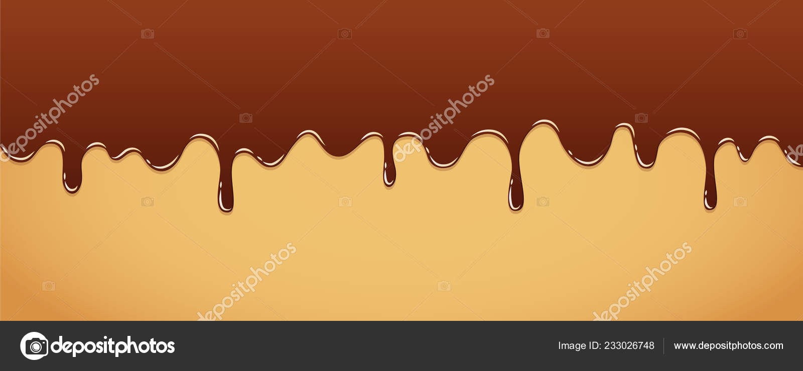 Sweet melting chocolate icing background Stock Vector Image by ...