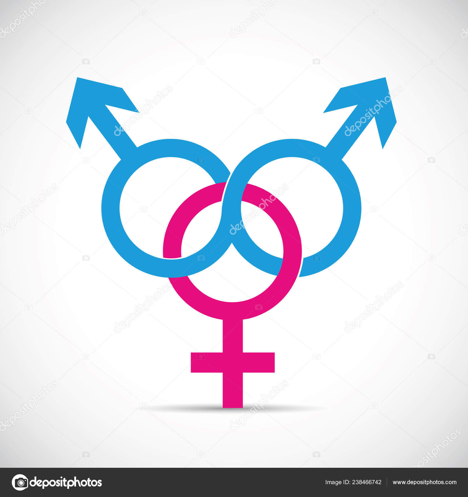 Two Female Gender Symbol
