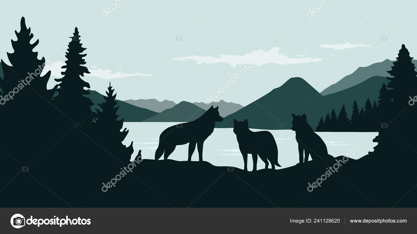 Wolf Pack Vector