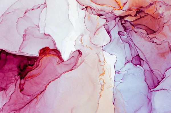 Ink, paint, abstract. Closeup of the painting. Colorful abstract ...