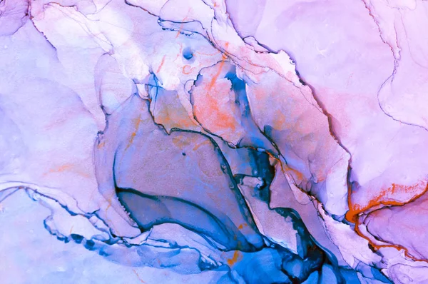 Ink, paint, abstract. Closeup of the painting. Colorful abstract ...