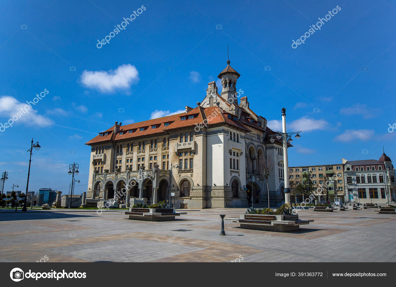 Constanta Romania January 2020 Ovidiu Square National History ...