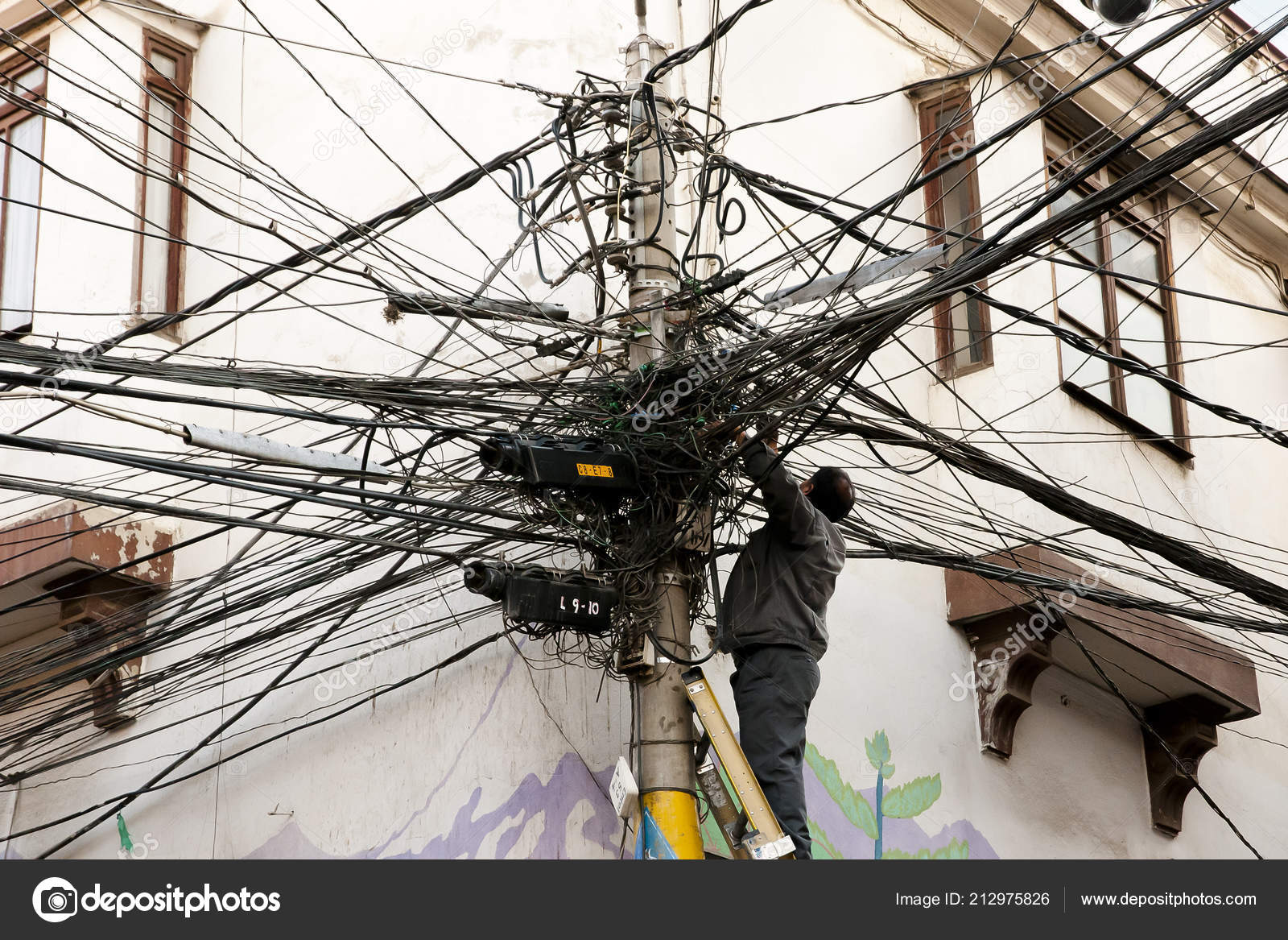 Tangled Electrical Wires