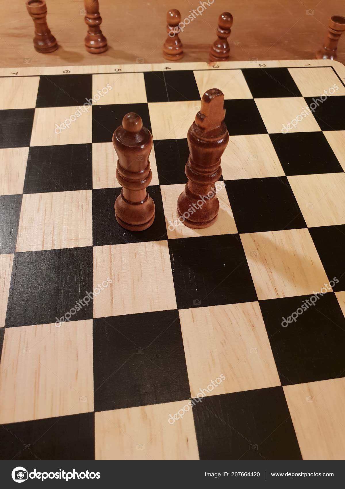 How Play Wooden Board Game Chess Improvisation Different Angles Chess ...