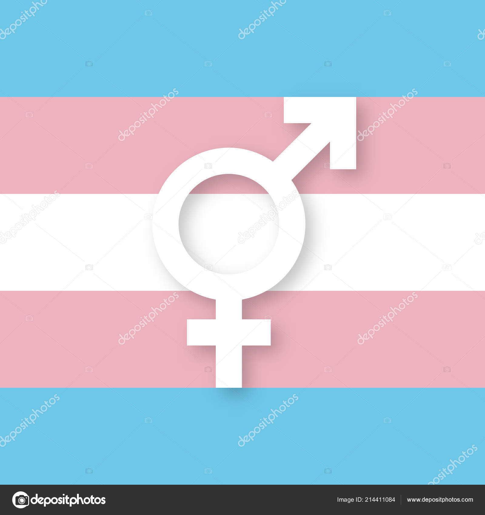 Transgender sign and flag Stock Vector by ©natbasil 214411084