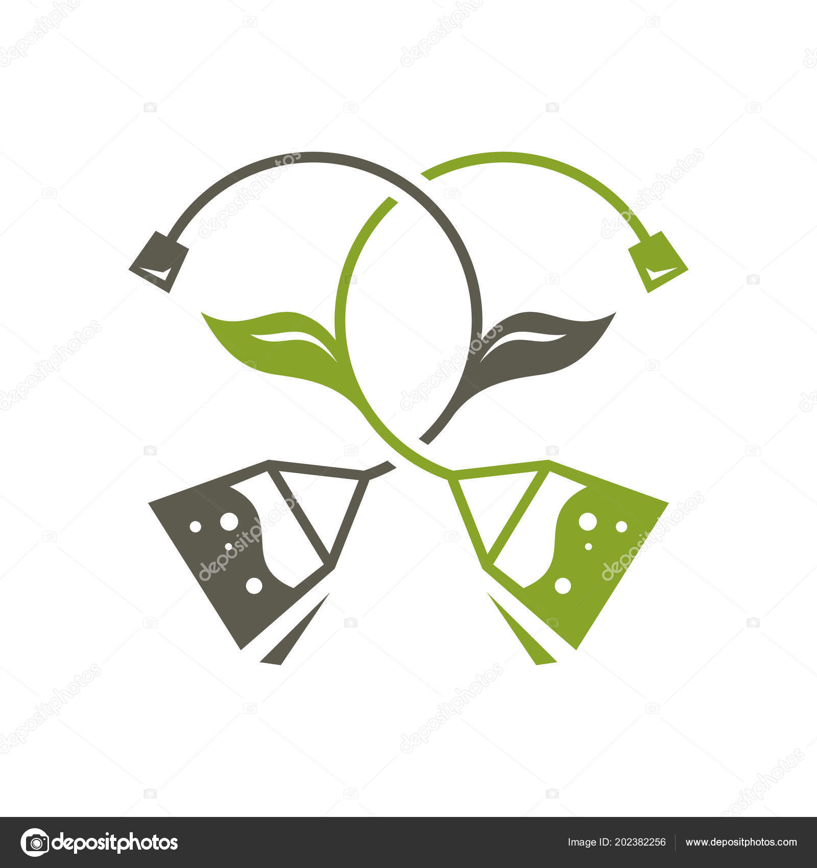 Green Tea sign Stock Vector Image by ©steinar14 #202382256
