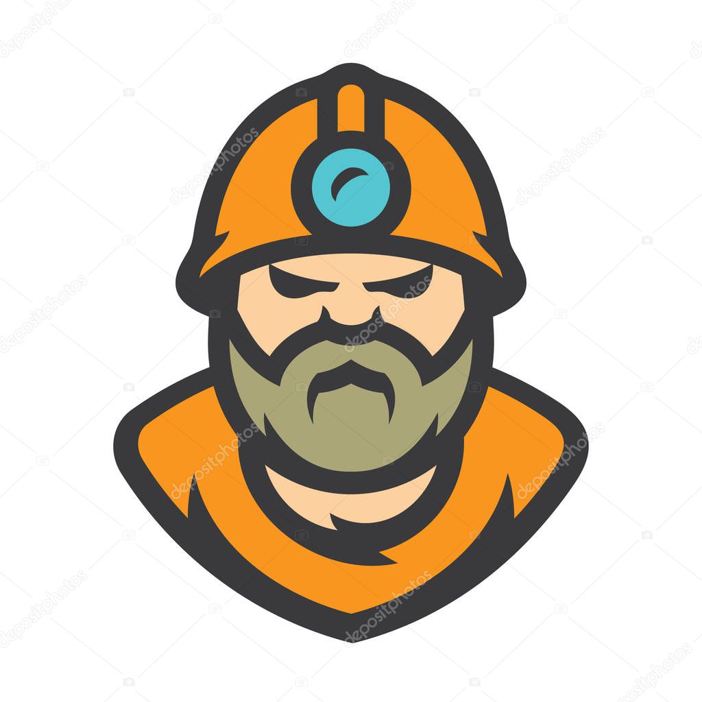 Vector minero ilustraci n de dibujos animados. 2024