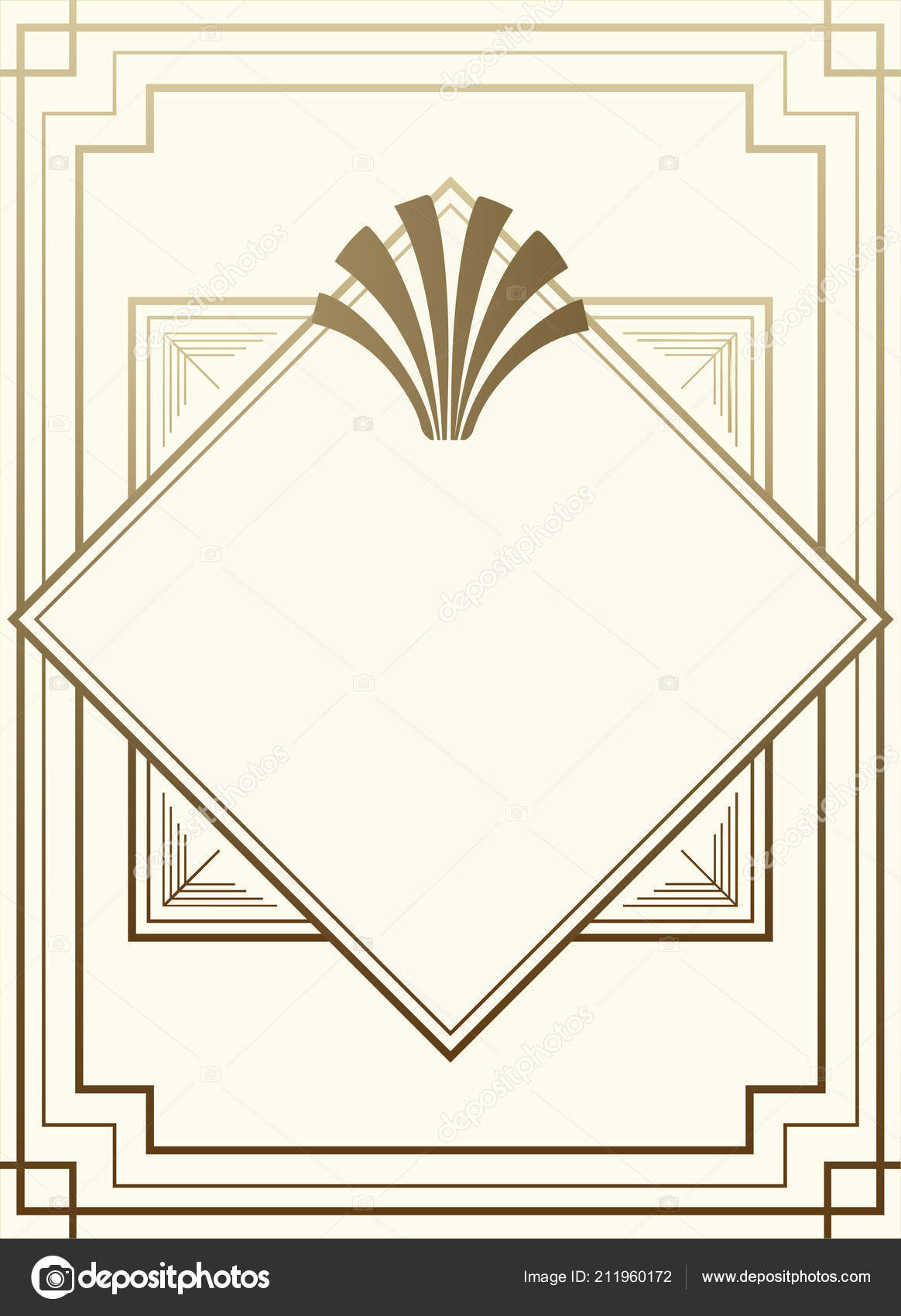 Gatsby Art Deco Border