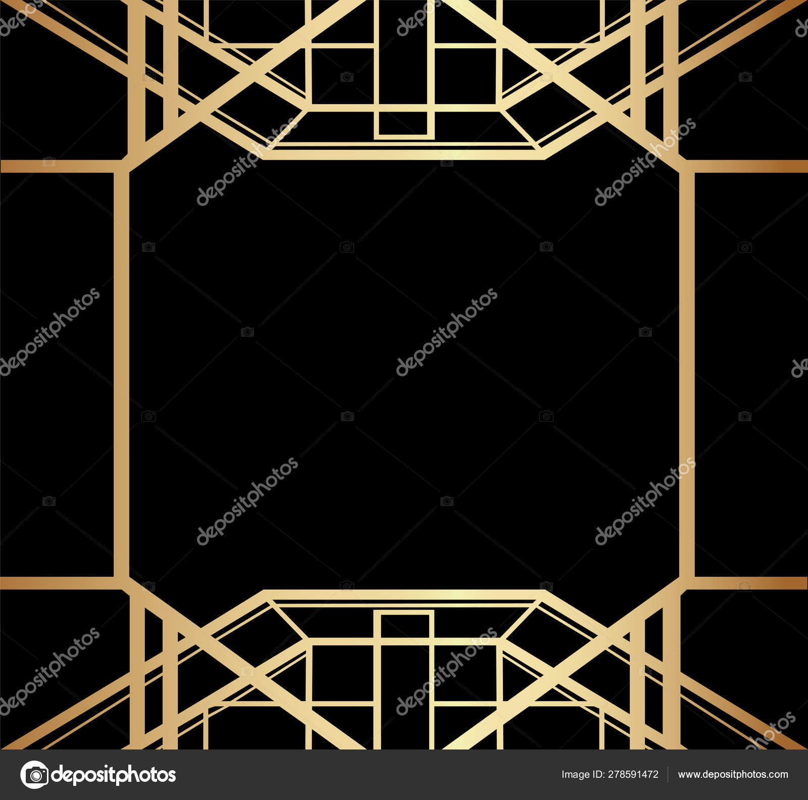 Gatsby Art Deco Border