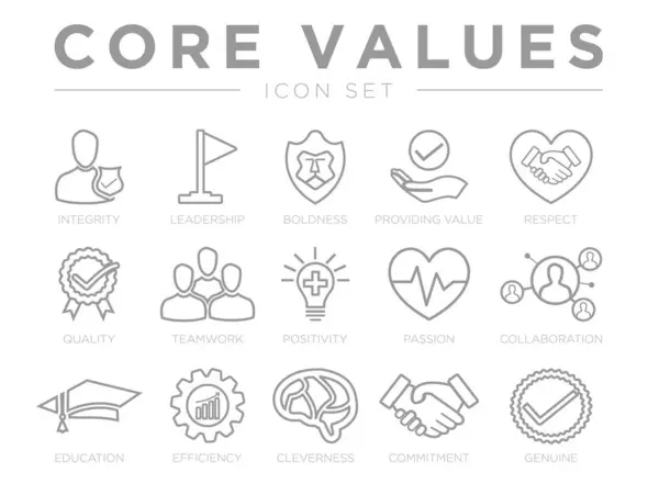 Core values icons Stock Vectors, Royalty Free Core values icons ...