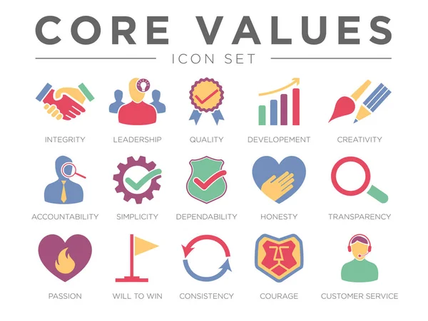 Core values icons Stock Vectors, Royalty Free Core values icons ...