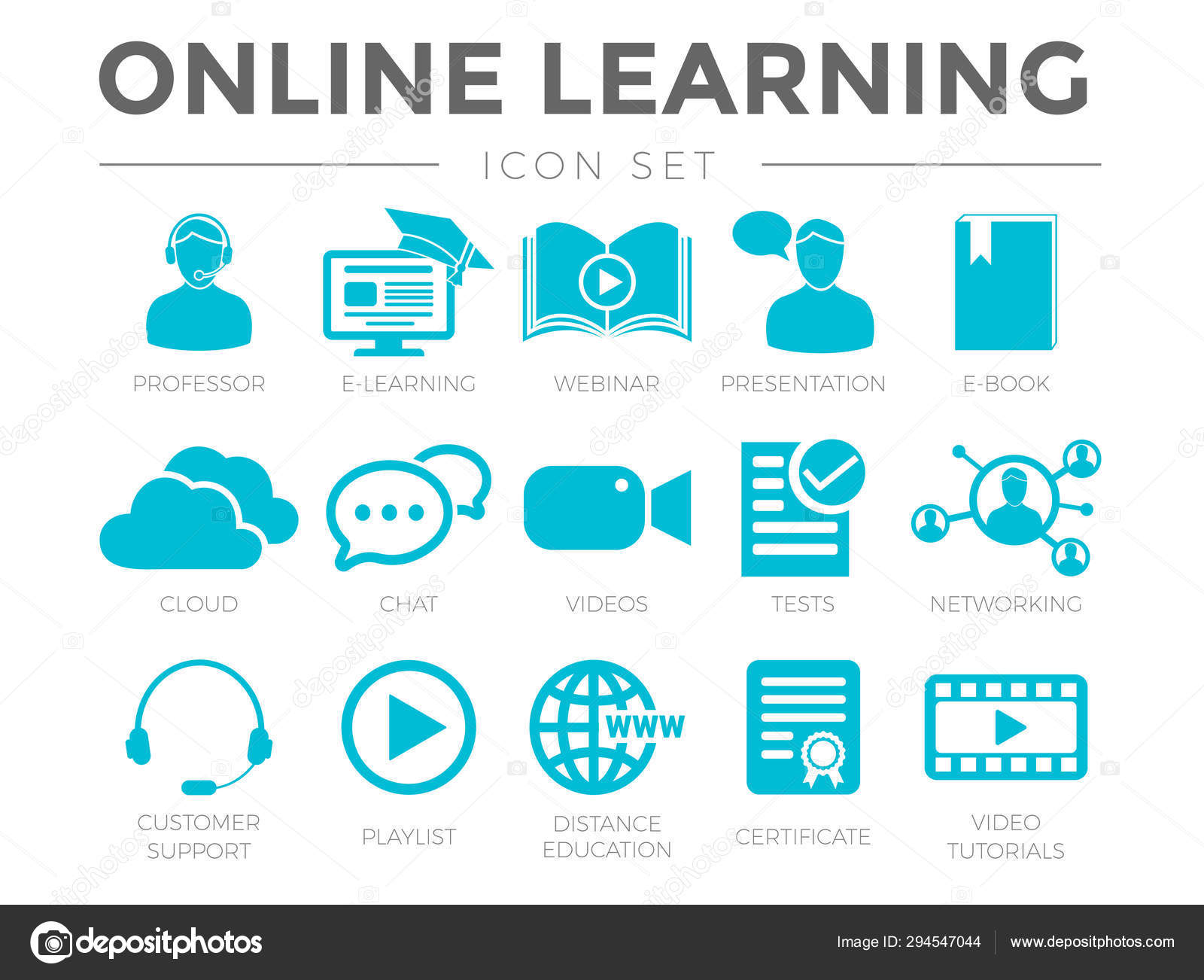 E Learning Icons
