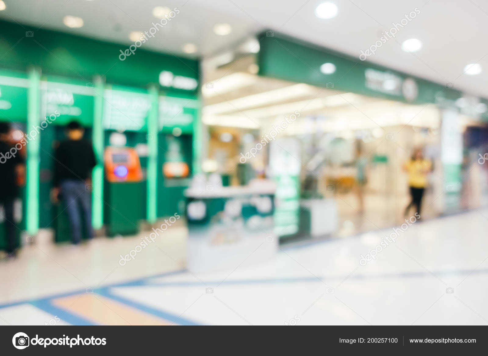 Abstract Blur Defocused Shopping Mall Department Store Interior ...