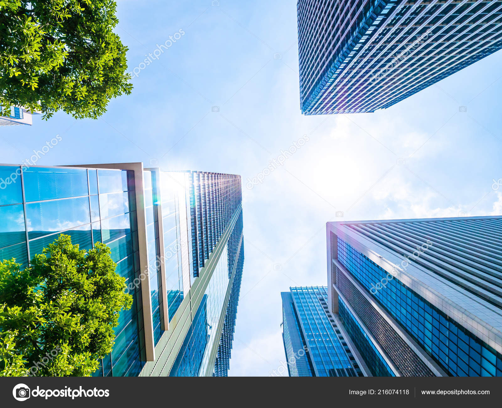 Beautiful Skyscraper Architecture Glass Window Exterior Building ...