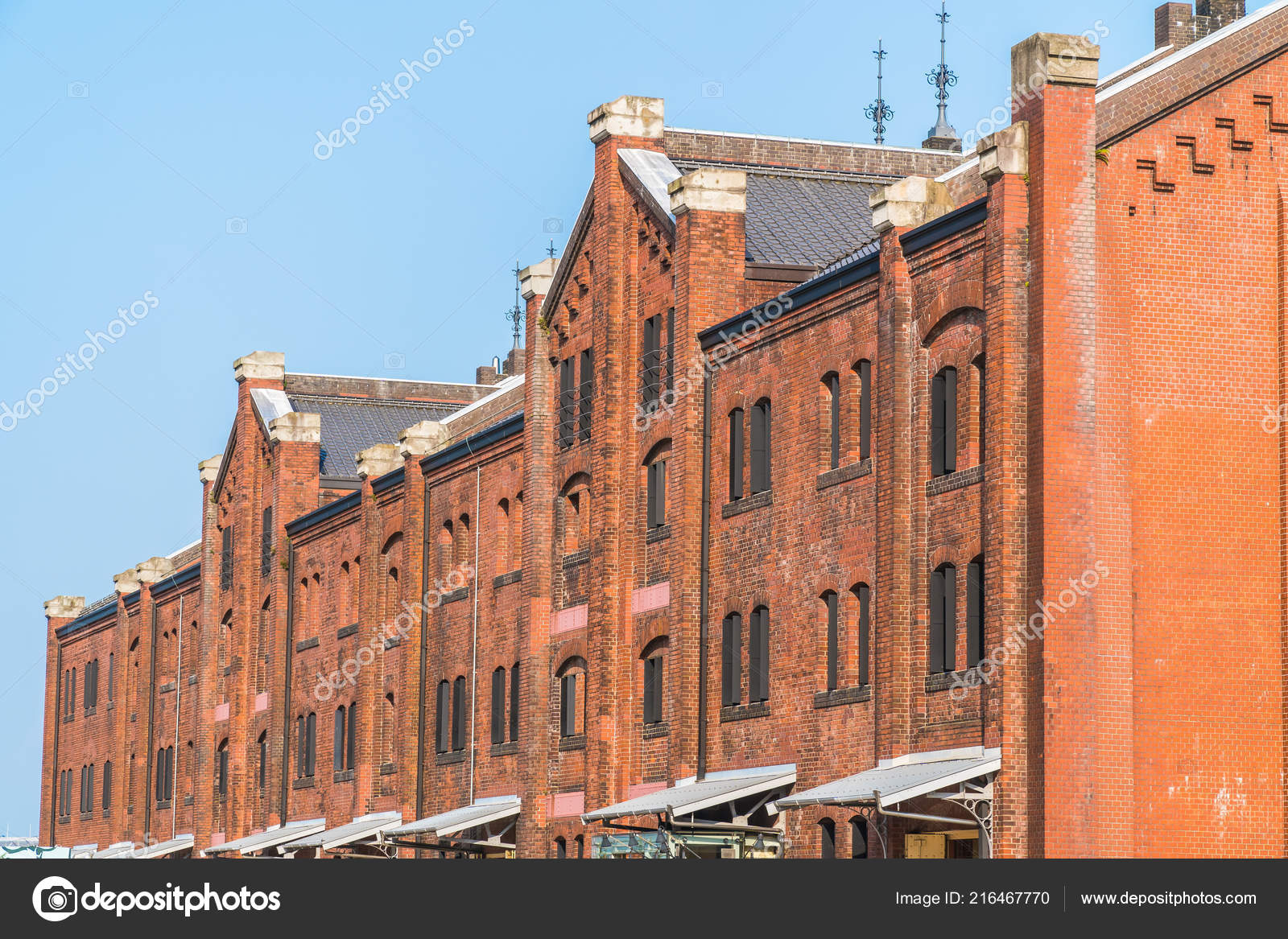 Beautiful Exterior Building Architecture Brick Warehouse Yokohama City ...