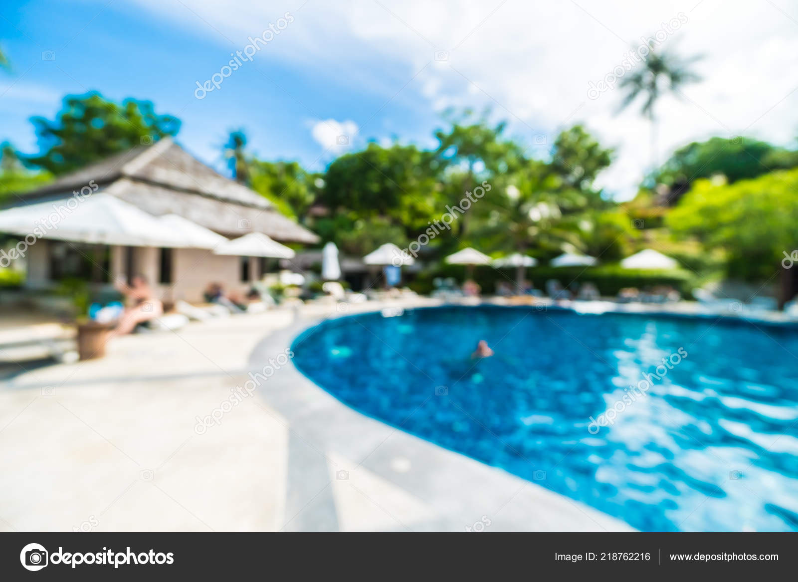 Resort Pool Background