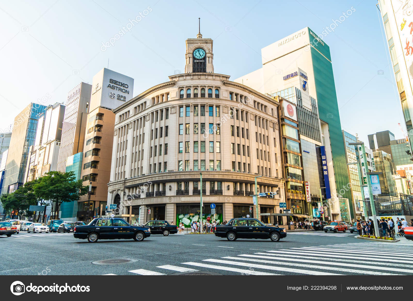 Tokyo Japan Aug 2018 Ginza Area Best Luxury Shopping Mall – Stock ...