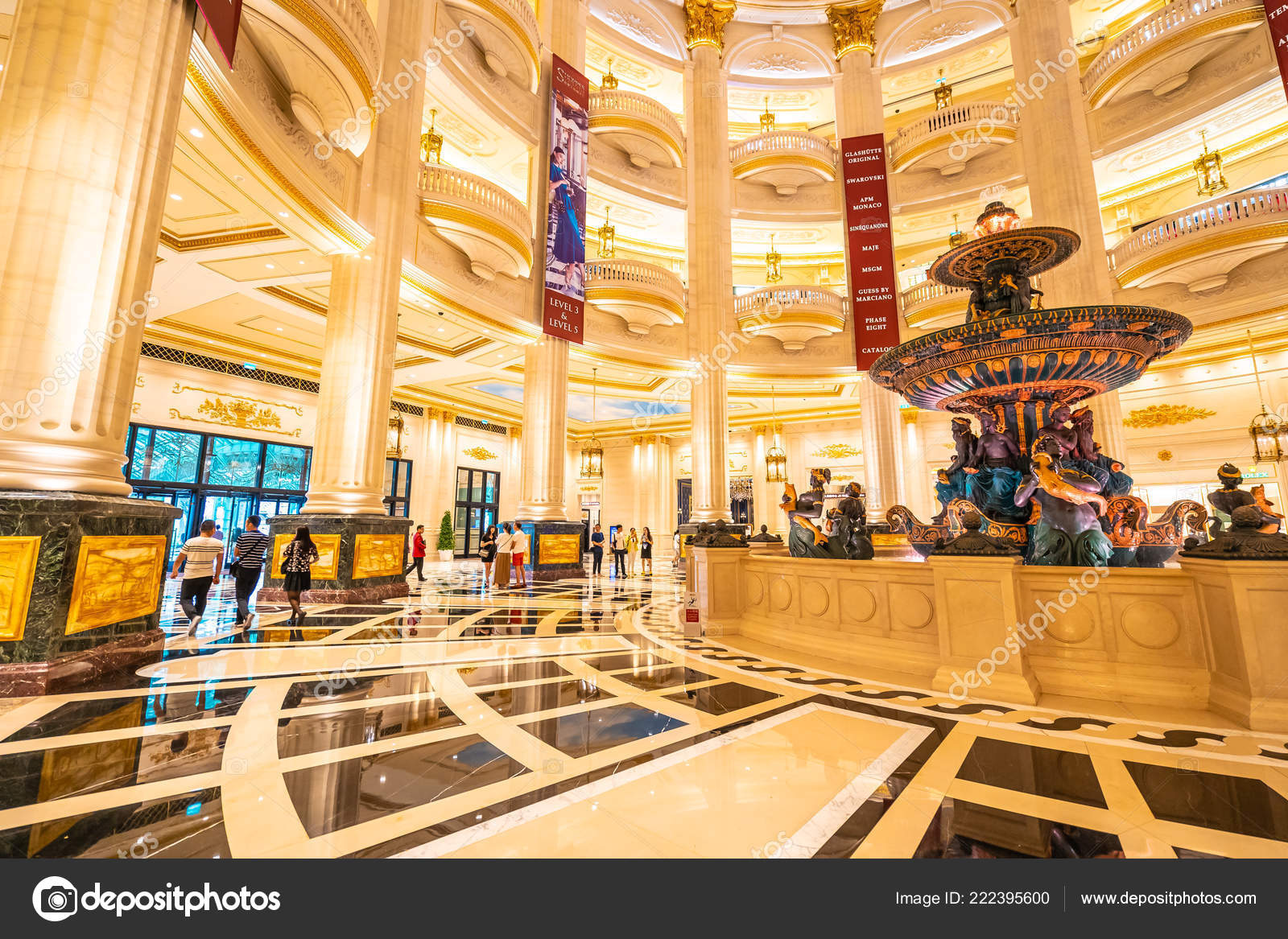 China Macau September 2018 Beautiful Luxury Interior — Stock Editorial ...