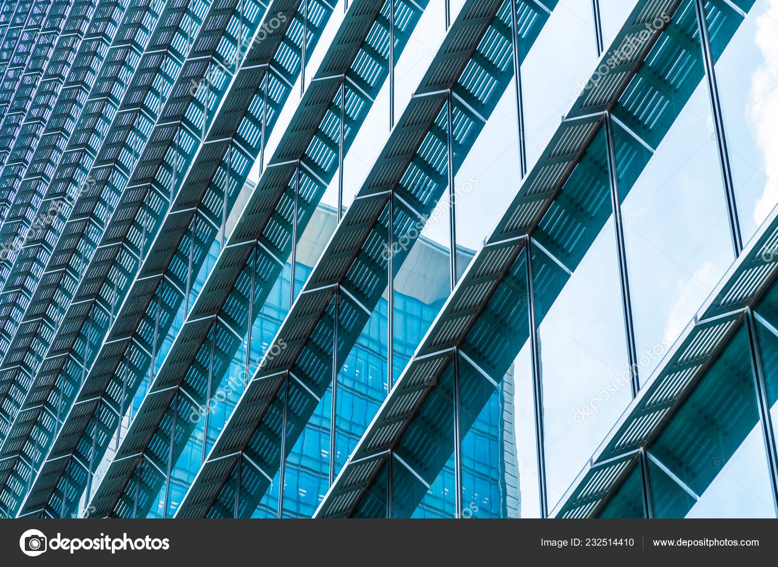 Beautiful Architecture Business Office Building Window Glass Pattern ...
