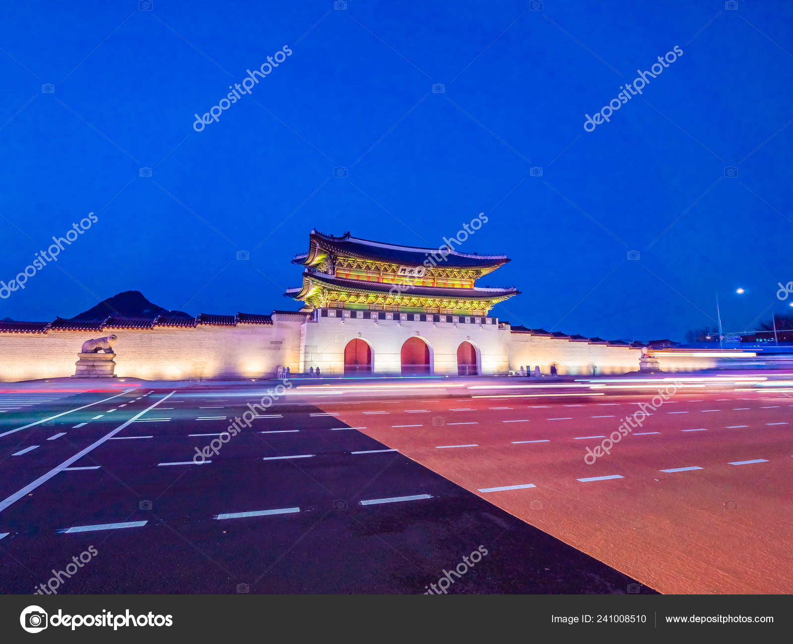Beautiful Architecture Building Gyeongbokgung Palace Landmark Seoul ...