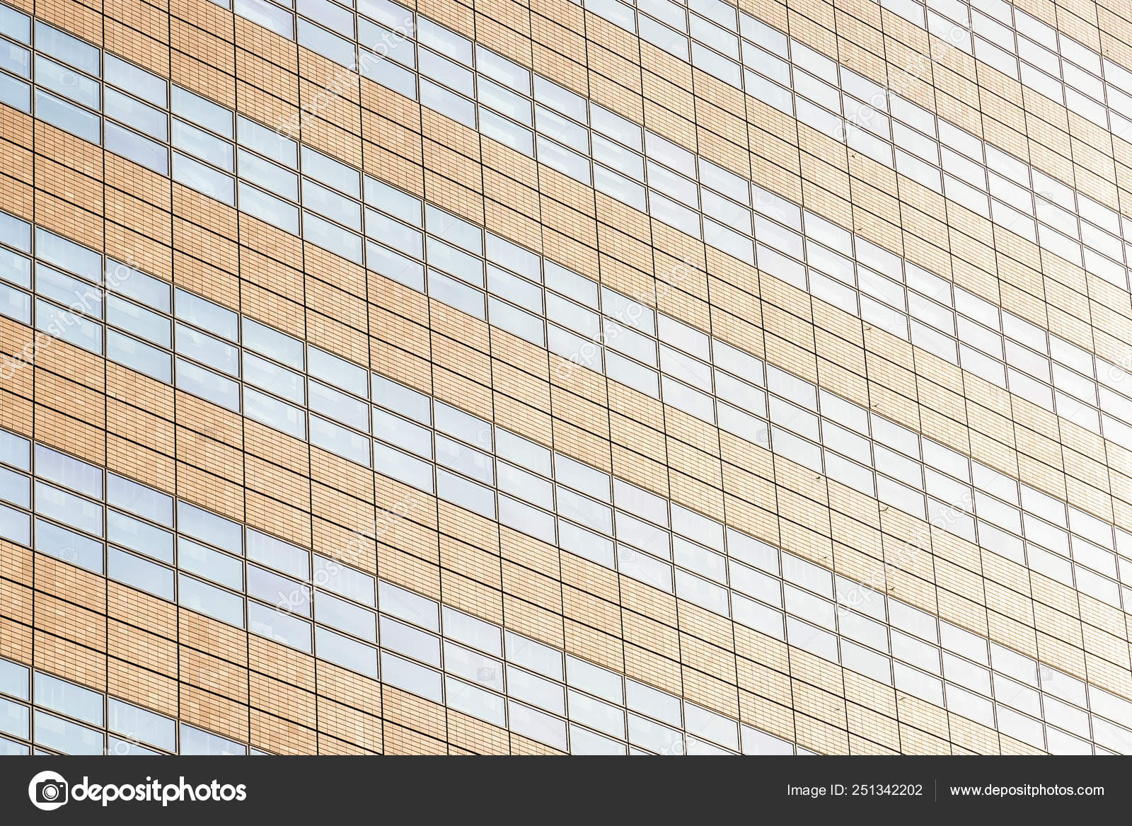 Beautiful architecture office building with glass window texture ...