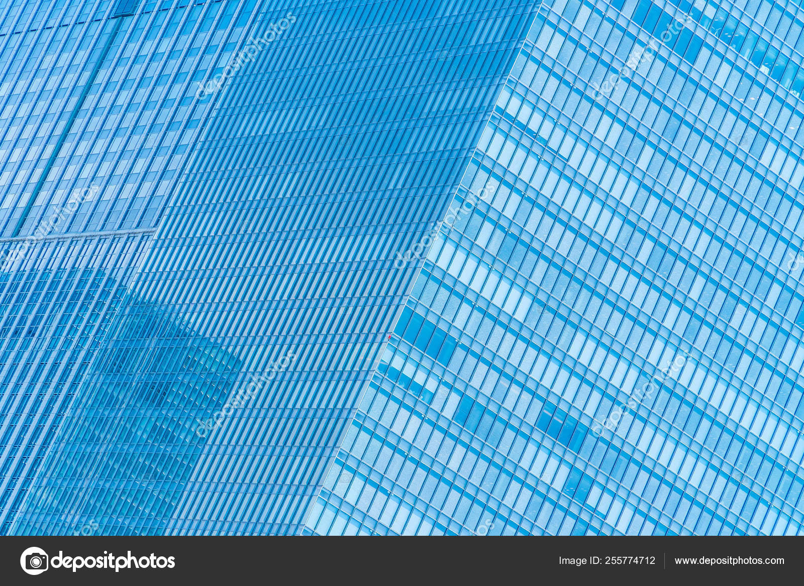 Beautiful architecture office building skyscraper with window gl ...