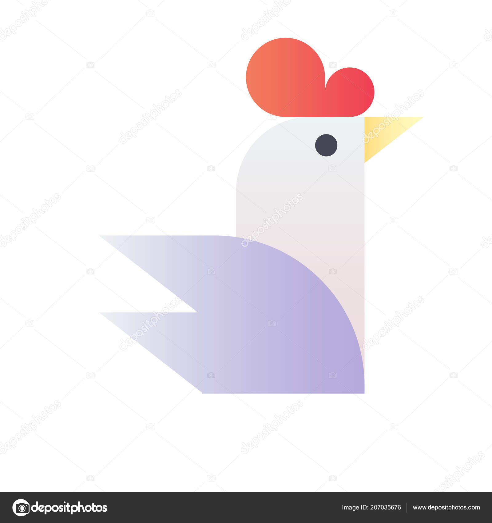 Chicken gradient illustration Stock Vector by ©Chanut-is-Industries ...