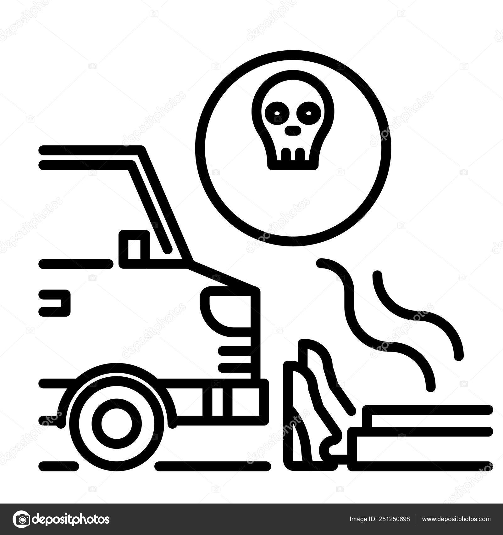 Accidental death and dismemberment Line illustration Stock Vector by ...