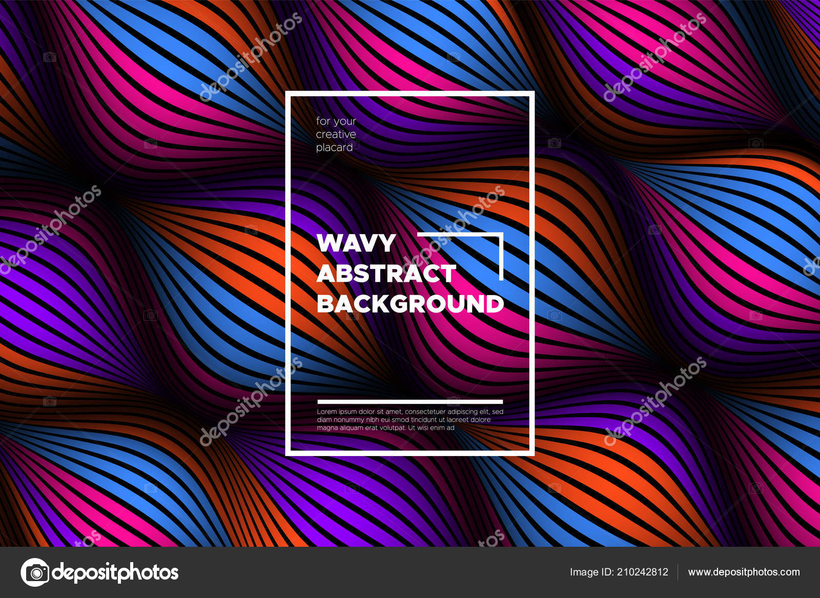 Distortion of Space. Modern Abstract Background with Vector Warped ...