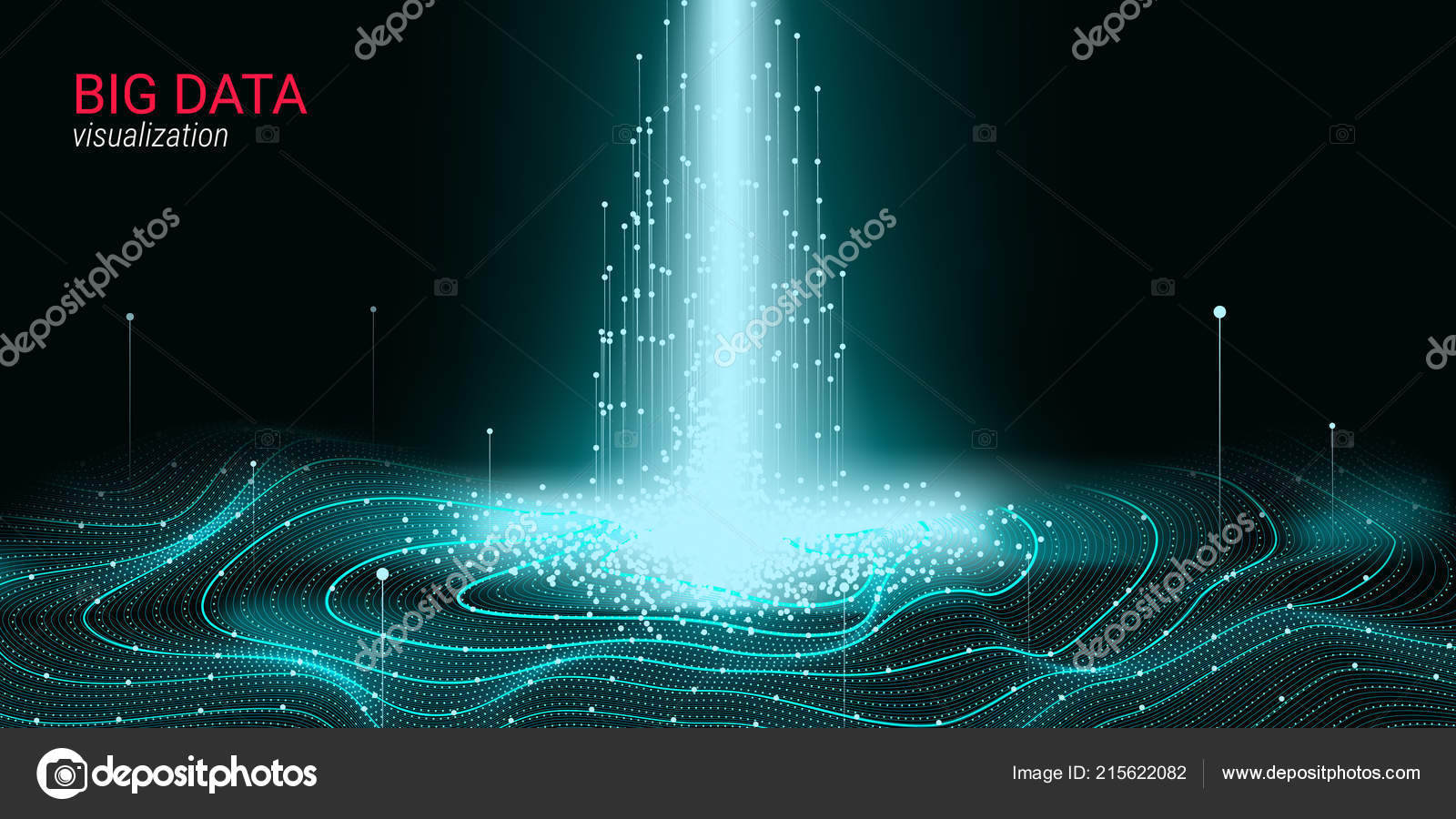 Futuristic Abstraction. Big Data Visualization. Stock Vector by ©ingara ...