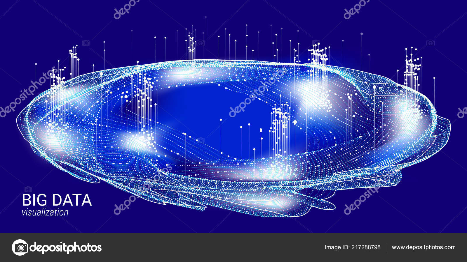 Wave 3d Big Data Visualization Analysis Infographic Stock Vector By ©ingara 217288798