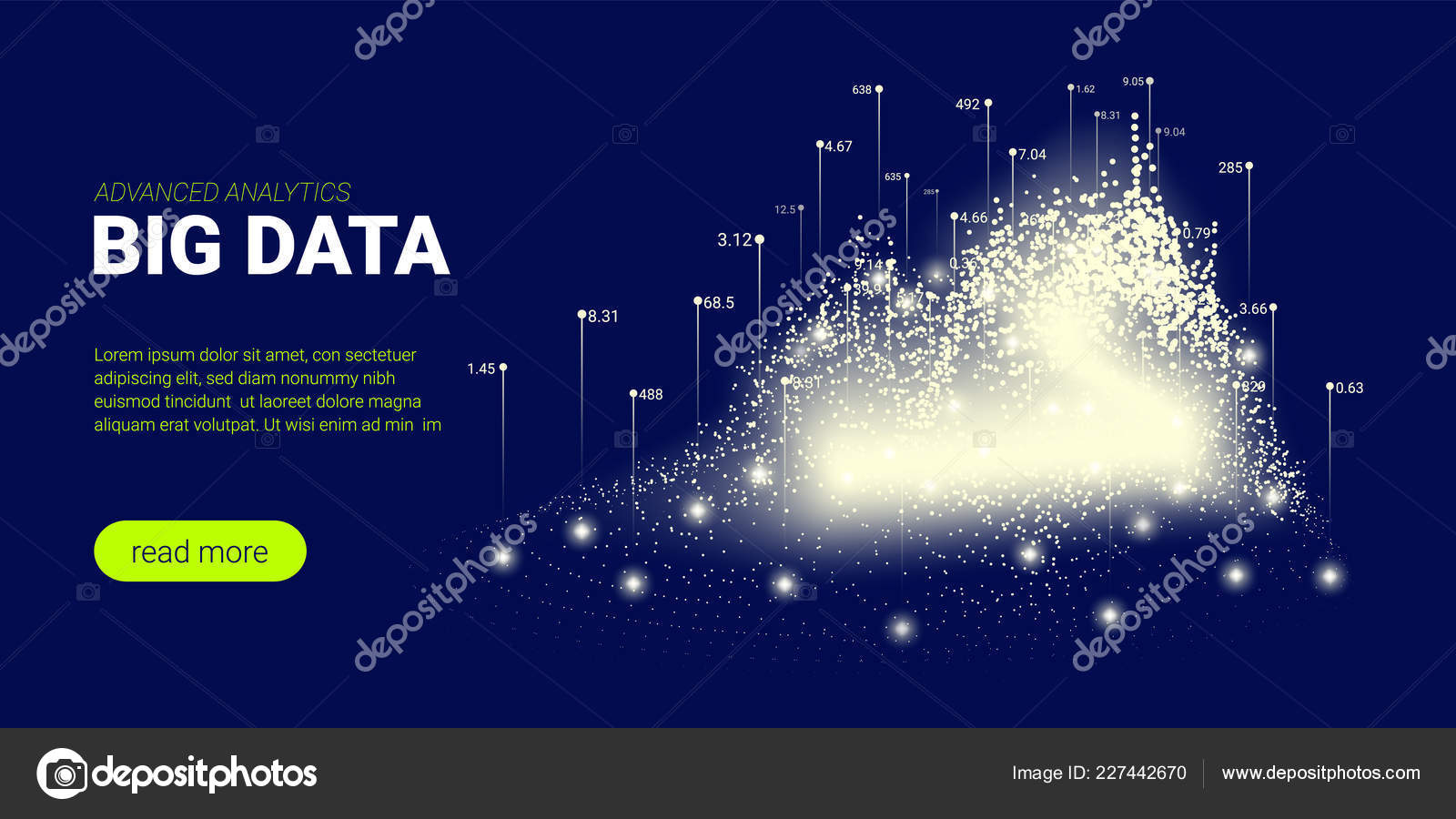 Technology Background, Big Data Stream. Stock Vector Image by ©ingara #227442670