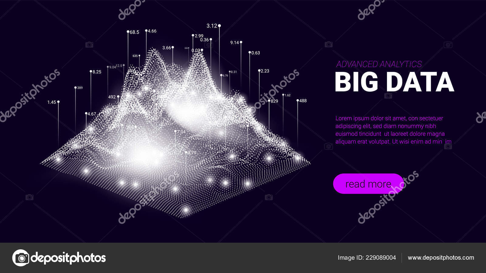 Big Data Stream Concept, Business Analytics. Stock Vector by ©ingara ...