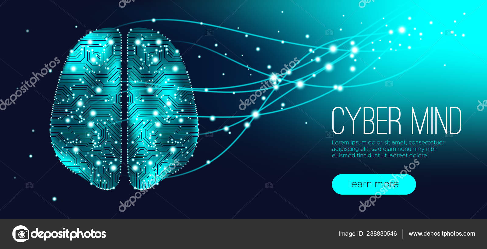 Cyber Mind Concept, Artificial Intelligence. Stock Vector by ©ingara ...