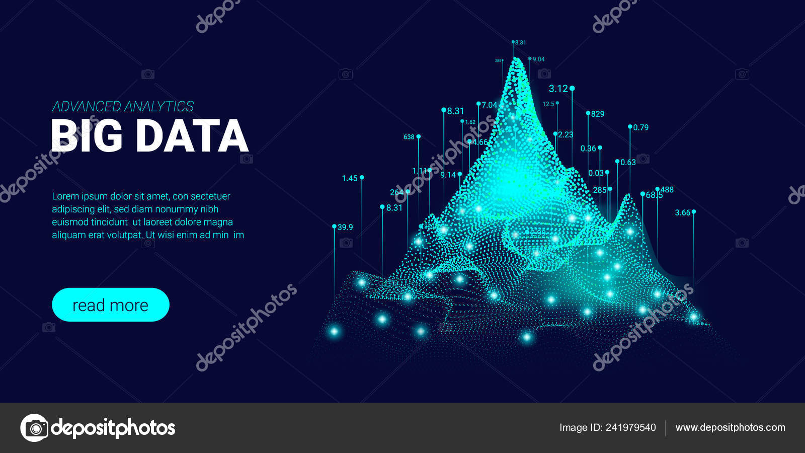 Technology Background with Big Data Stream. Stock Vector by ©ingara ...