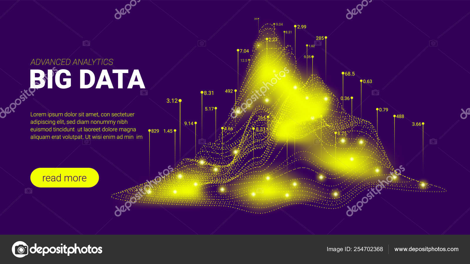 Big Data Analysis Futuristic Concept. Stock Vector by ©ingara 254702368
