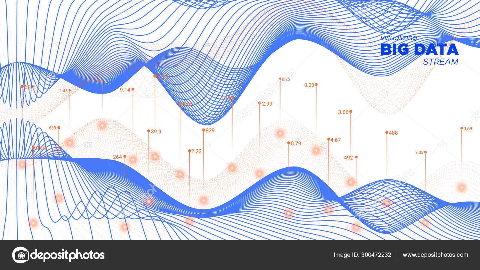 Big Data. White Infographic Illustration. Coding — Stock Vector ...