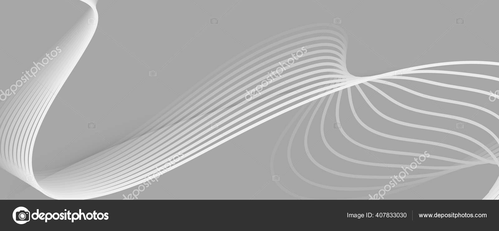 White Memphis Fluid Shapes. 3d Flow Line Poster. Stock Vector by ...