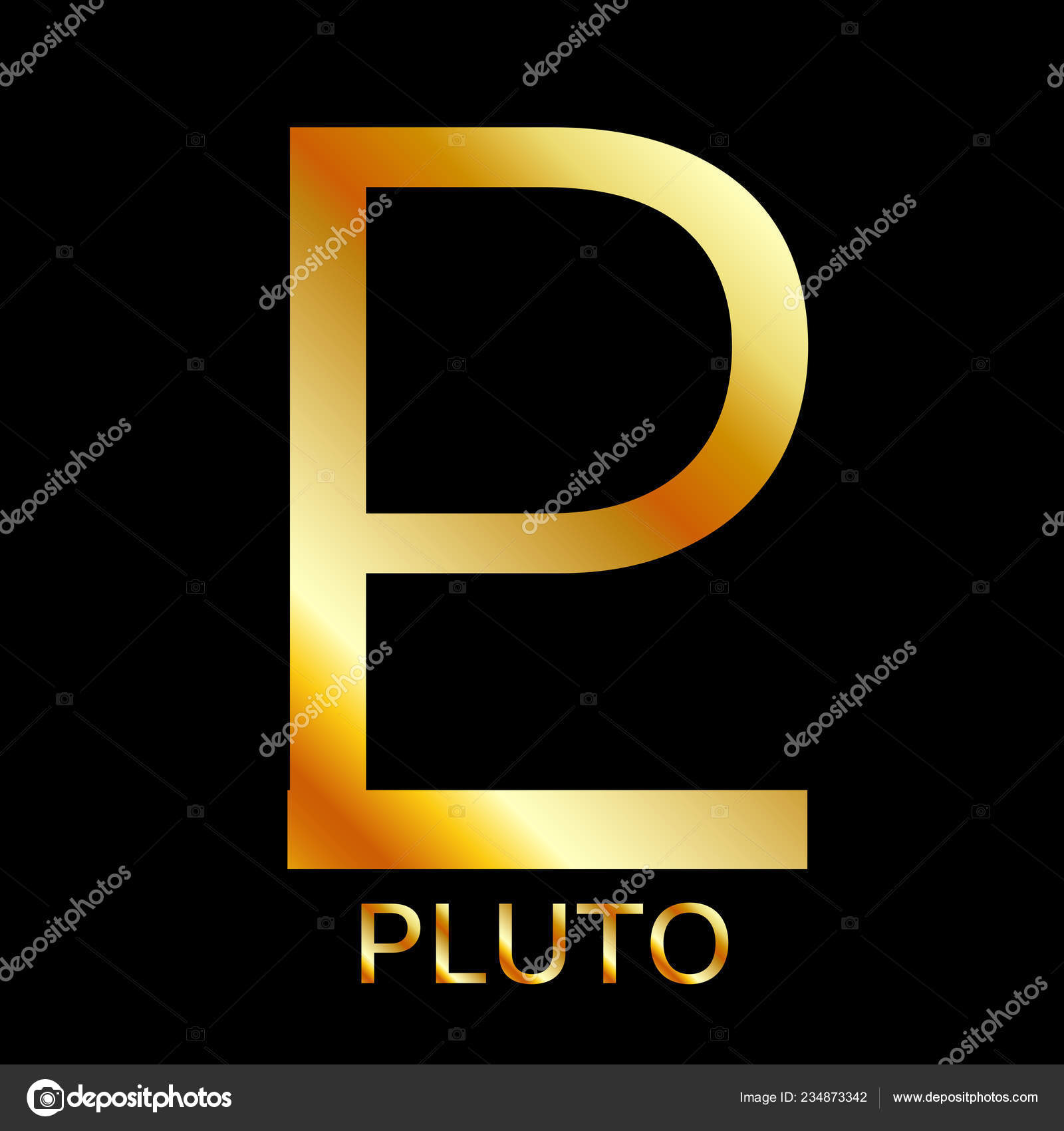 Planet Pluto Symbol