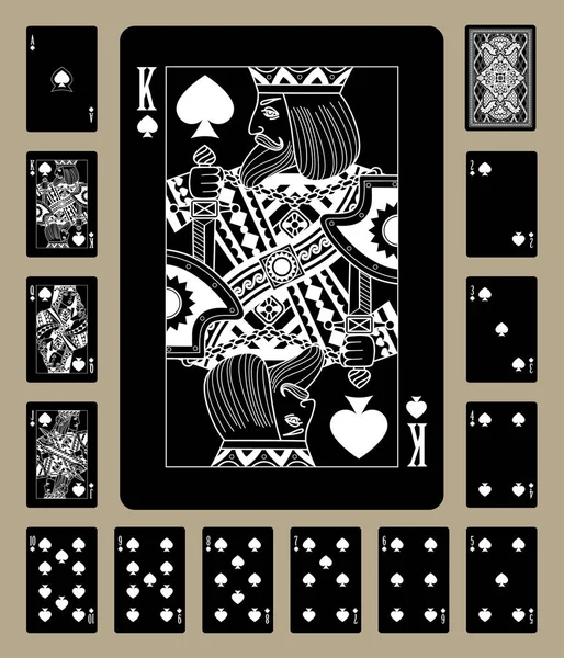 Spades suit playing cards Stock Vector by ©maystra 89002434