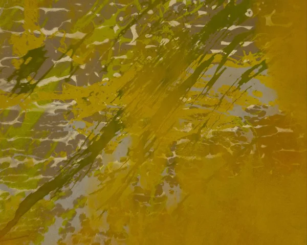 Yellow and Beige Abstract Art Painting — Stock Photo © t30gallery #34064875