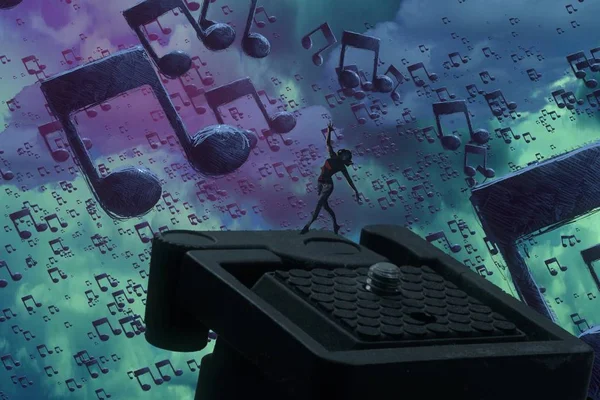 abstract music creative background - Stock Image - Everypixel